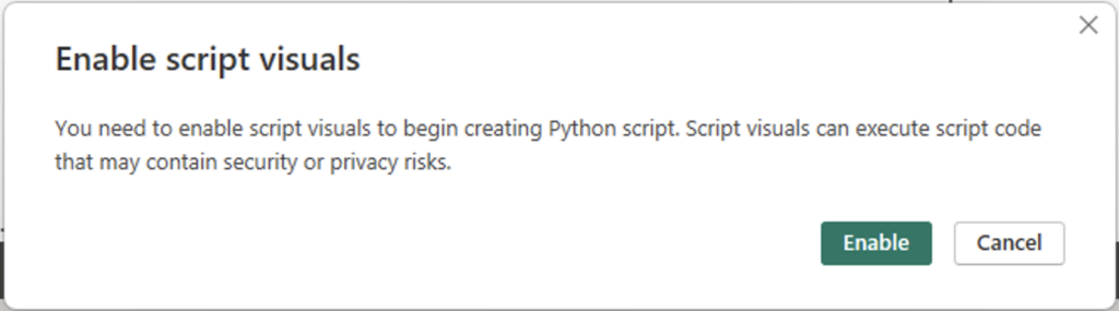 การใช้เครื่องมือนำเสนอข้อมูล Python Visual บน Power BI Desktop